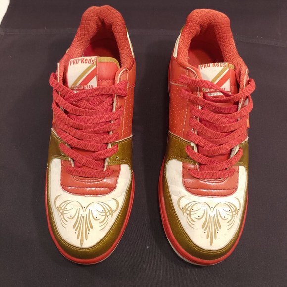 Pro keds | Shoes | Vintage Prokeds 24k Ed Redgold Leather Sneaker ...